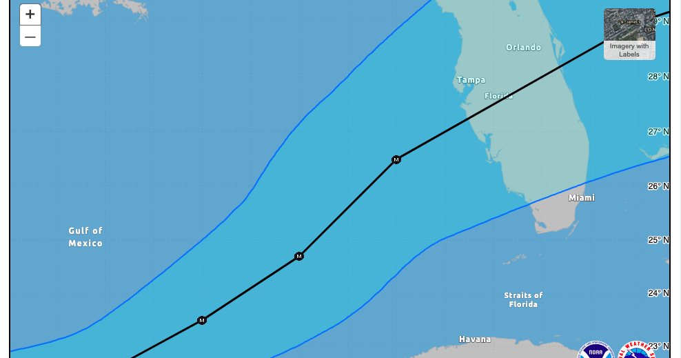 Milton now a hurricane, projected path shifts slightly south | Briefs ...