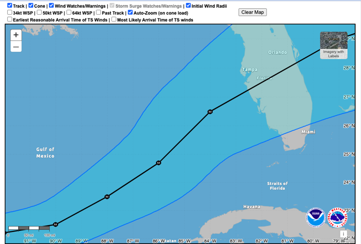 Milton now a hurricane, projected path shifts slightly south | Briefs ...