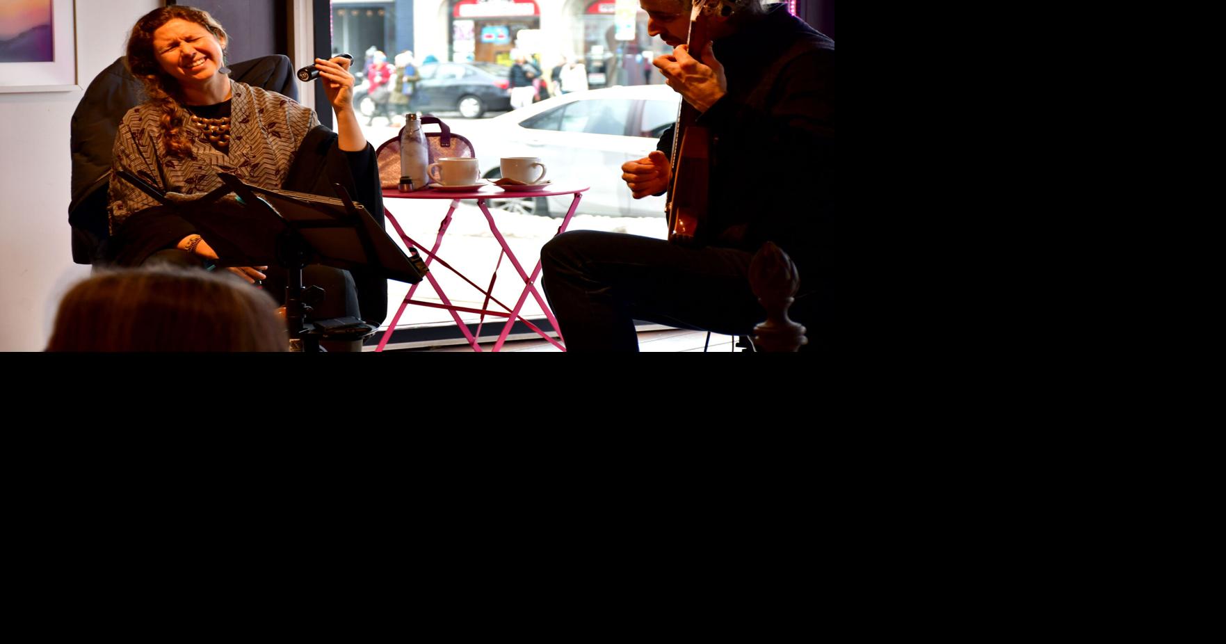 Natalia Bernal and Jason Ennis at Dottie's Coffee Lounge ...