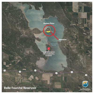 Gadens Point shoreline stabilization project at Belle Fourche Reservoir ...