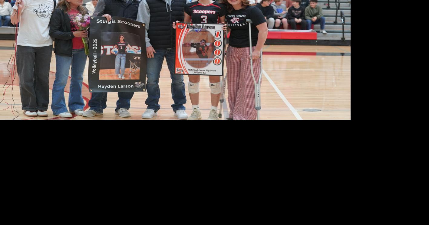 Hayden Larson honored for 1,000th career dig, new school record | Local ...