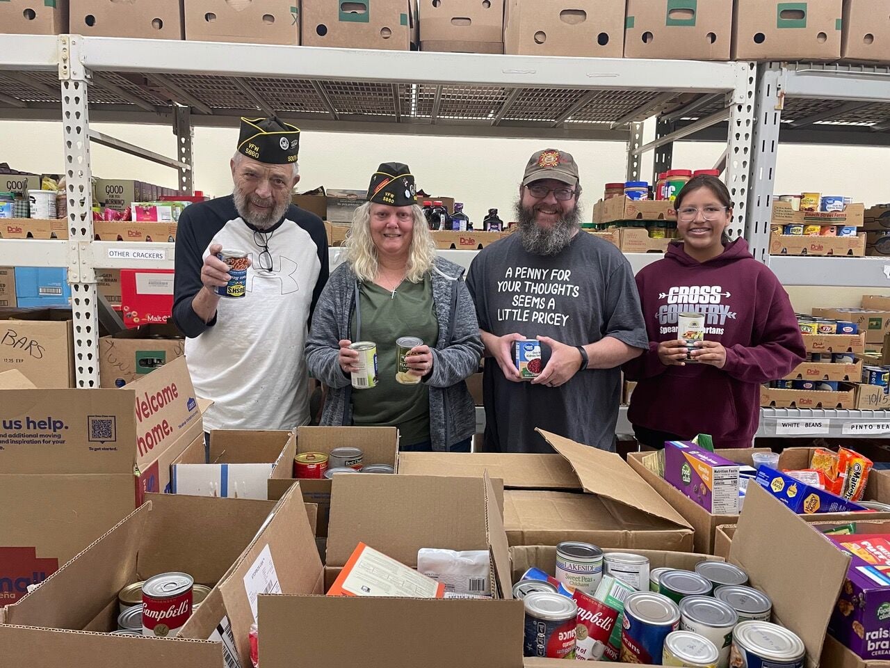 VFW Post 5860 donates 800 pounds of canned goods to food pantry | Local ...