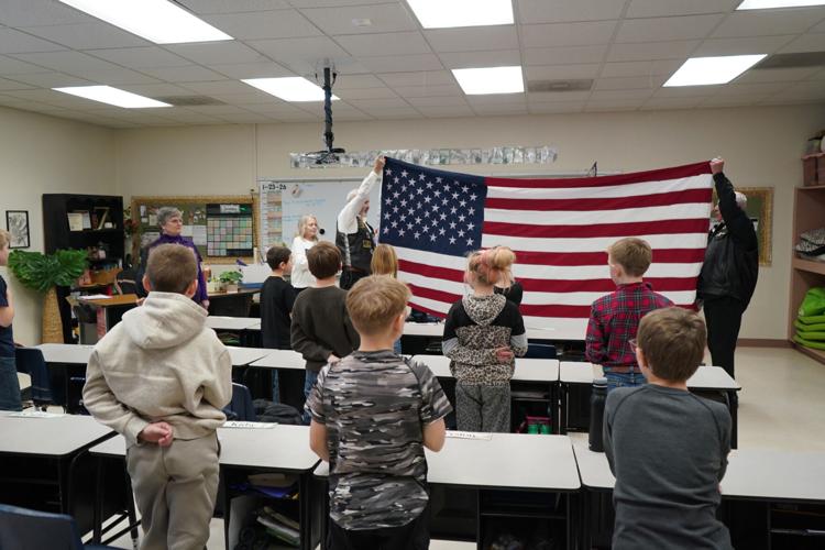 Whitewood Elementary students learn flag etiquette through hands-on ...