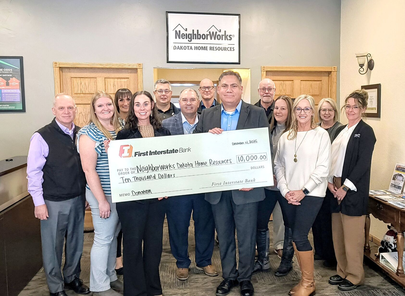 First Interstate Bank makes donation to NeighborWorks | Local News ...