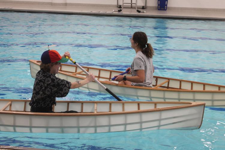 BHSU students navigate new waters, testing handcrafted canoes in first ...