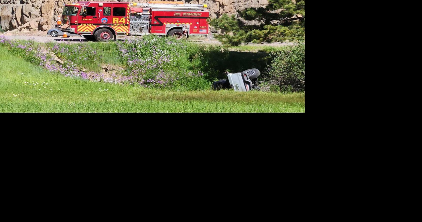 Patient LifeFlighted after vehicle rollover near Lead | Local News ...