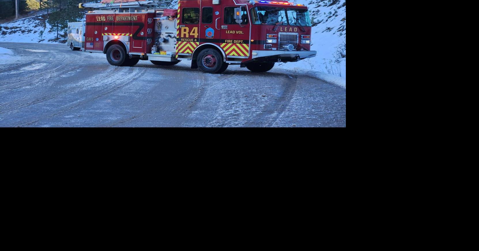 Lead Fire Department reminds drivers to be aware of icy conditions ...