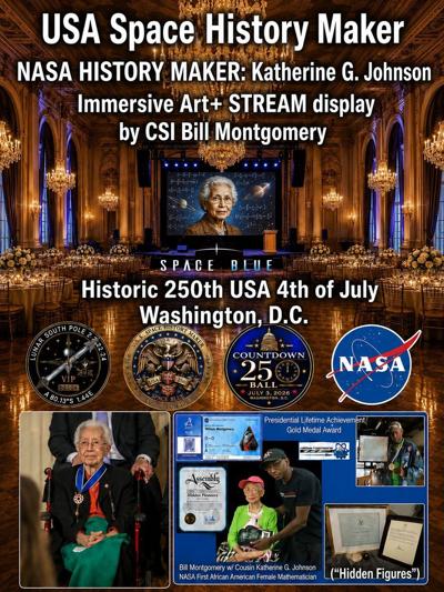 Space Blue Invites NASA credited Hidden Pioneers to Countdown 250 Ball ...