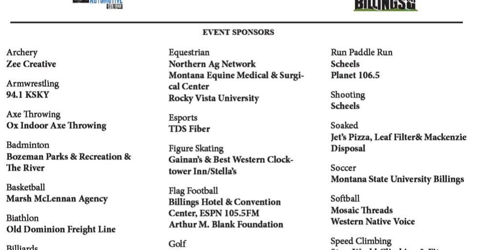 BIG SKY STATE GAMES - Ad from 2026-06-28