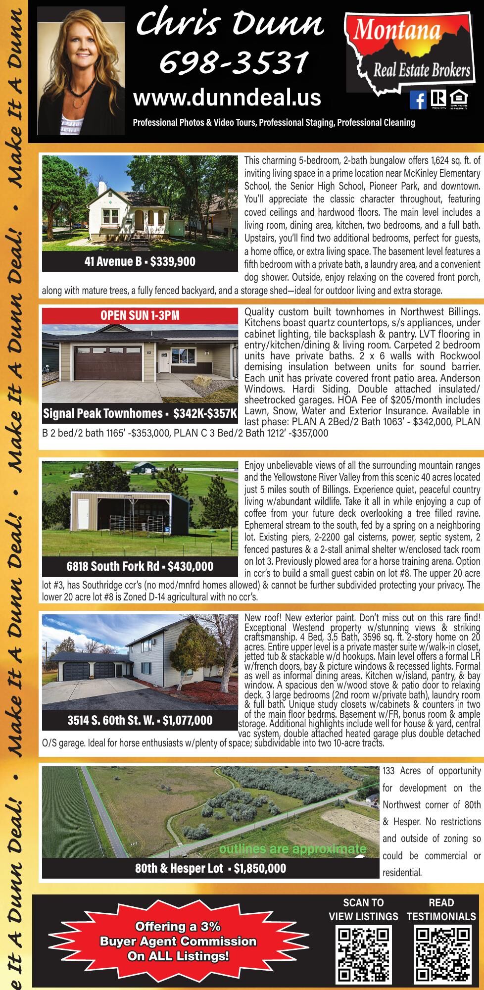MONTANA REAL ESTATE BROKERS - Ad from 2026-01-18