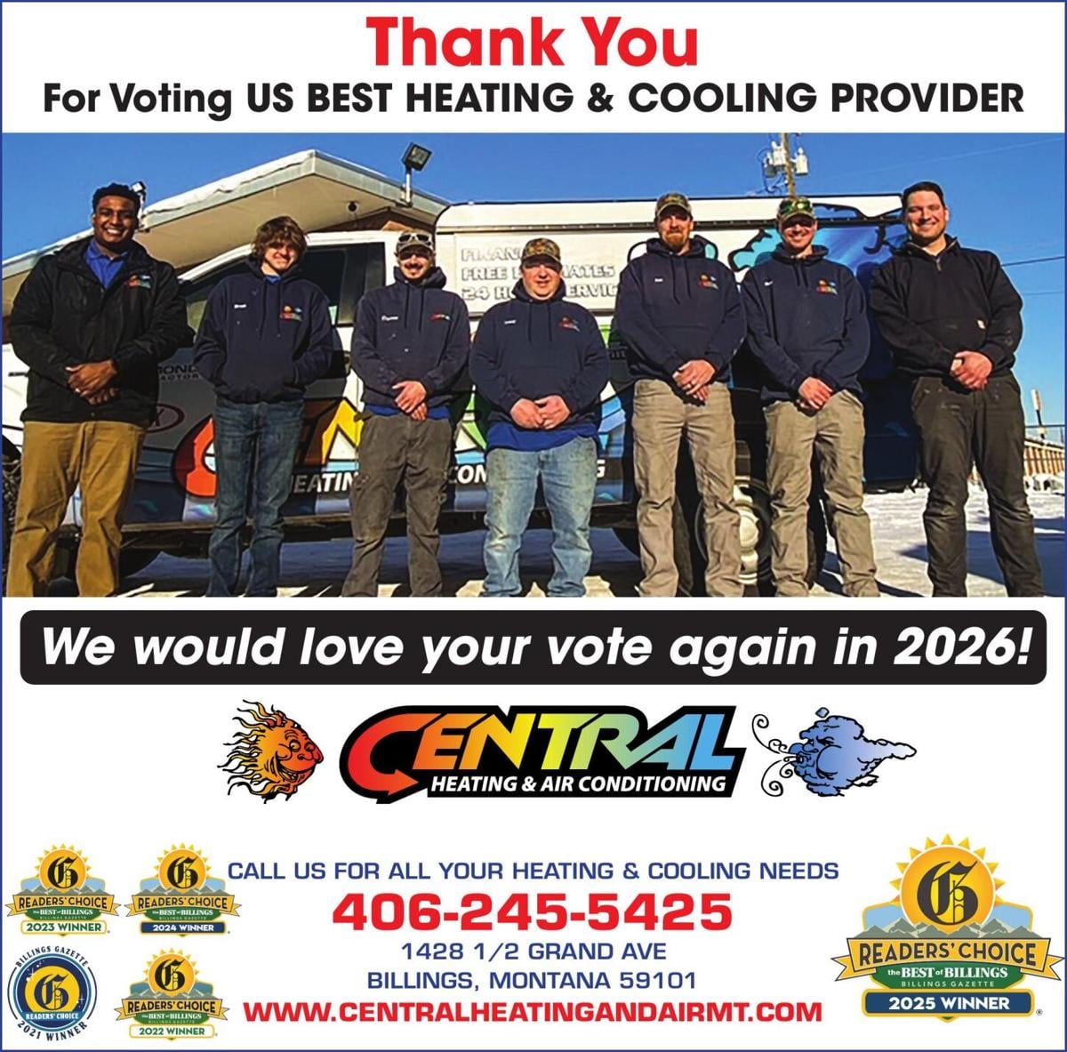 Central Heating & Air Conditioning - Ad from 2026-06-07