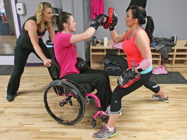 MSUB student paralyzed in crash discovers new passion in Pink Gloves boxing