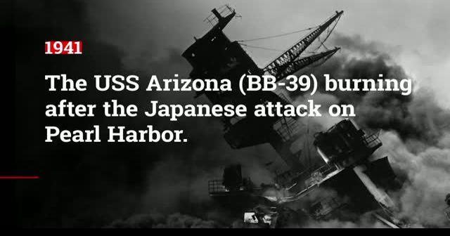 Rarely seen photos of the USS Arizona, sunk Dec. 7, 1941, in Pearl Harbor