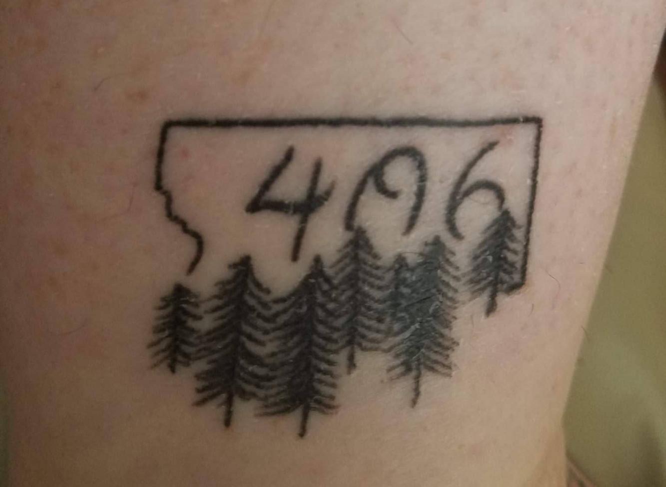 406 ink: Tattoos featuring Montana's area code