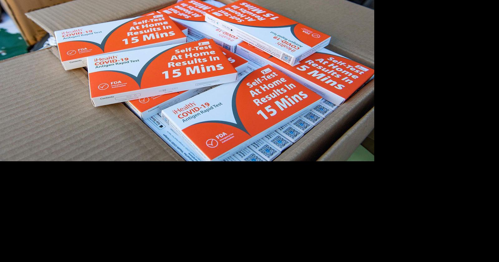 Free at-home COVID-19 test kits available Saturday Jan. 29