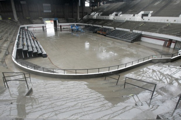Rains continue to complicate MetraPark arena work
