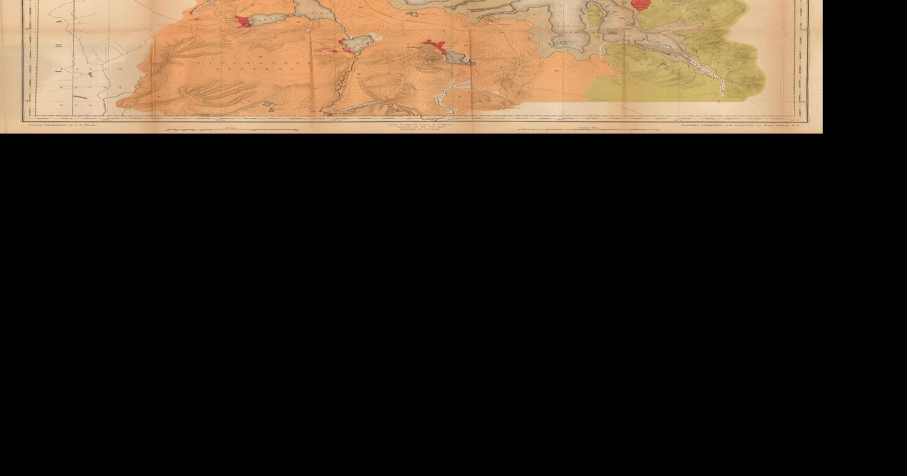 The first geological map of Yellowstone National Park was drawn in 1870s