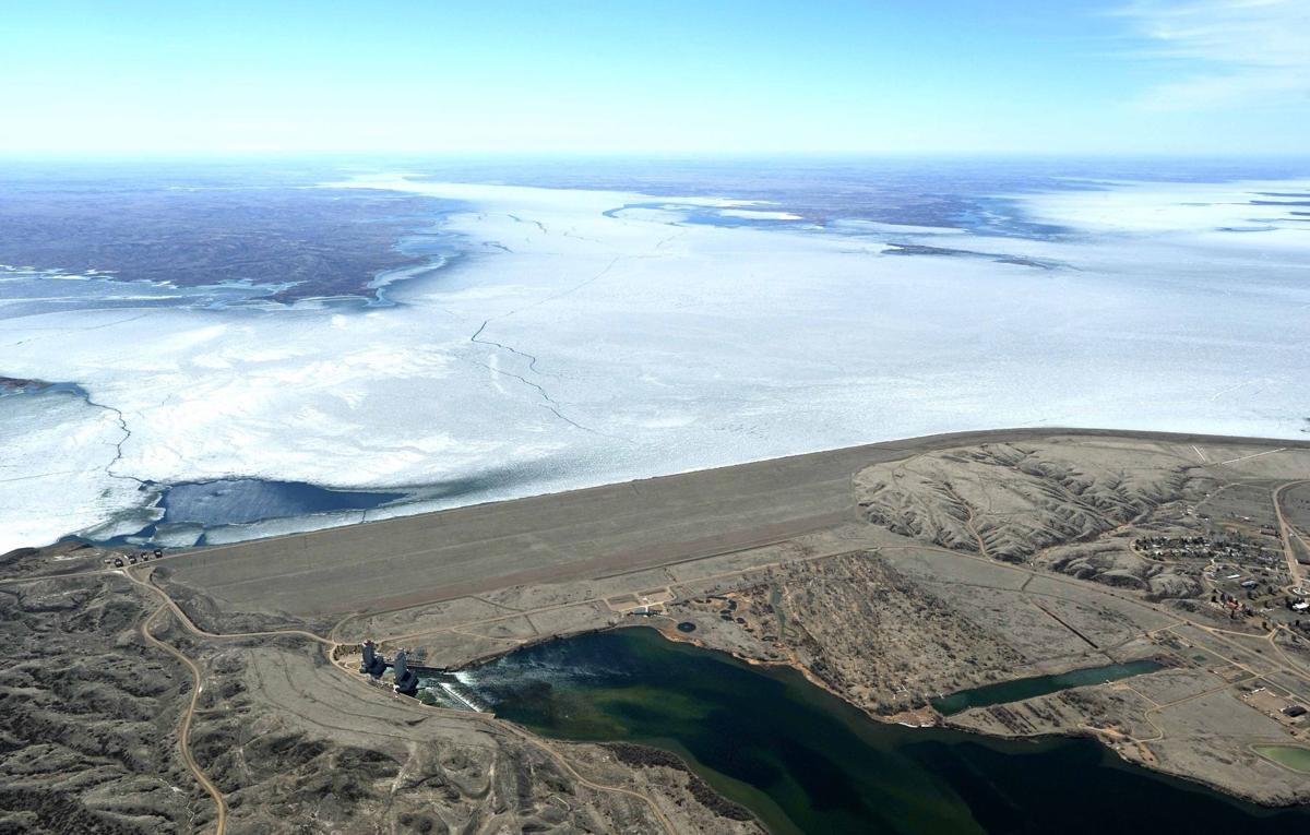 Photo: Frozen Fort Peck
