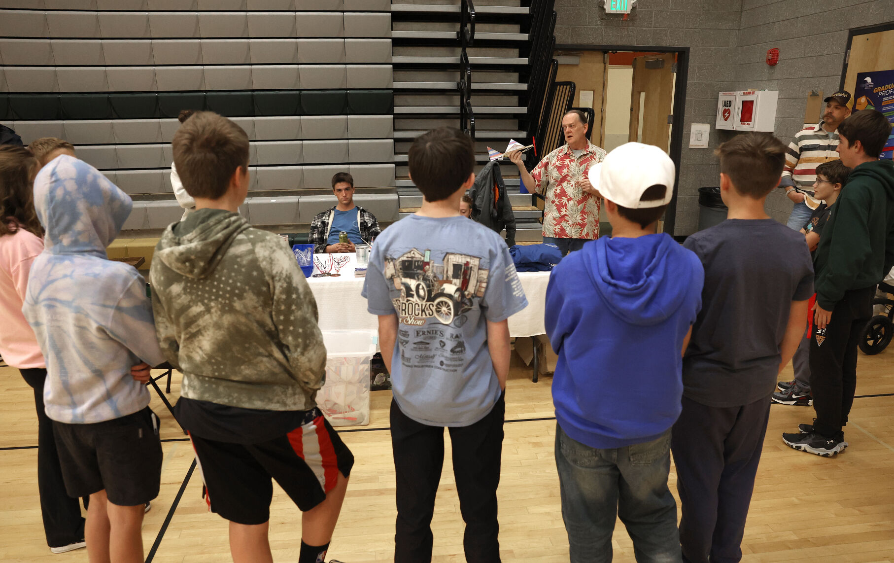 flight night at ben steele middle school