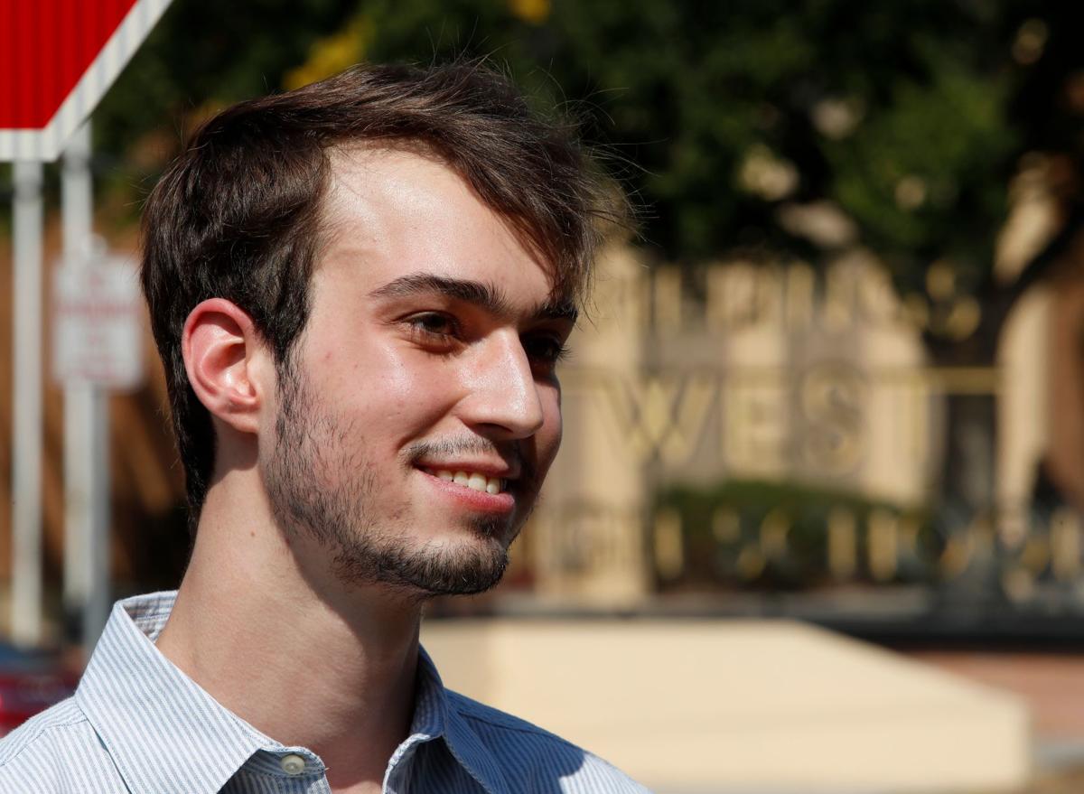 #plaidshirtguy at Trump rally is ... a Billings high schooler