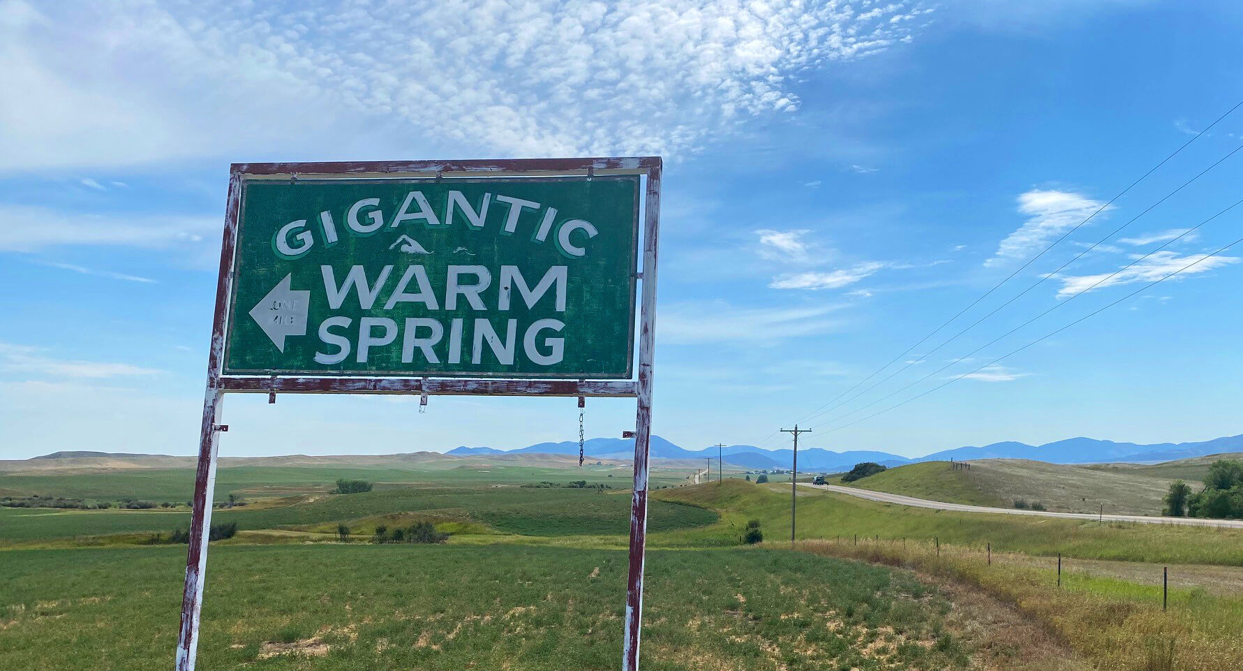 Gigantic Warm Springs northwest of Lewistown is cool pool