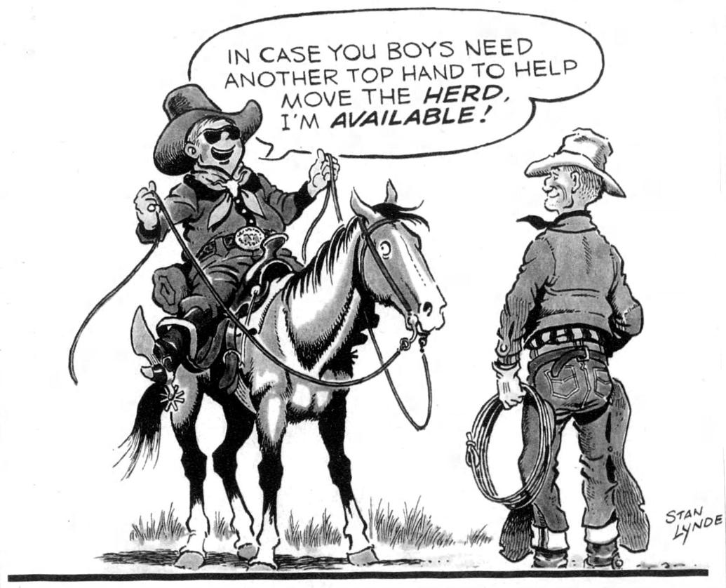 Retrospective: Stan Lynde's Centennial Cattle Drive cartoons