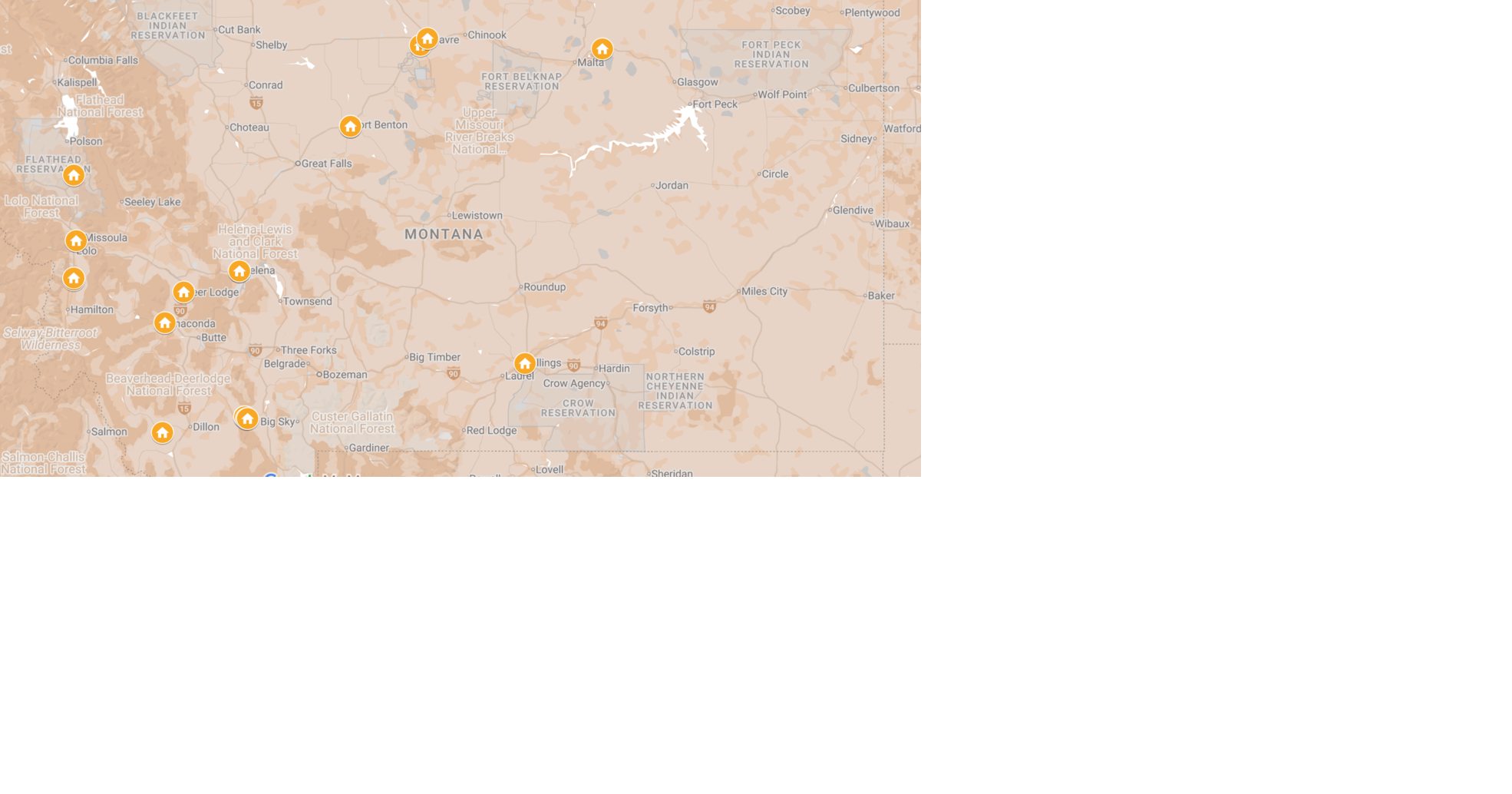 Montana's earliest historical sites and structures, mapped
