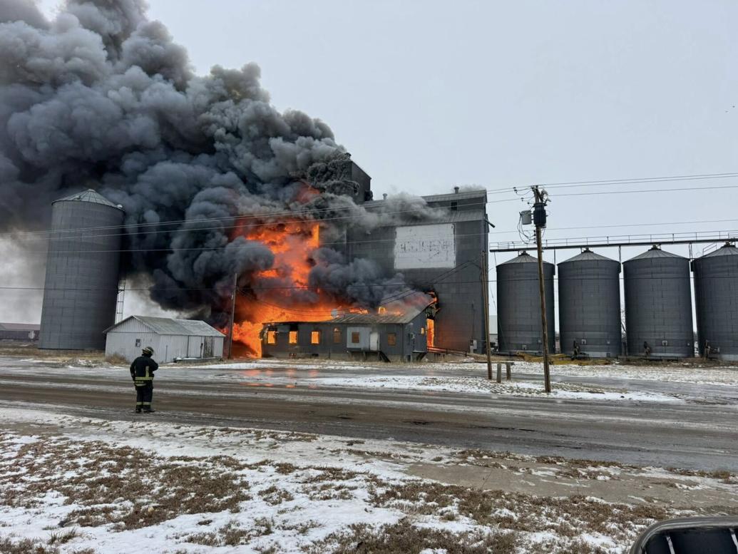 Wolf Point grain elevator destroyed in Wednesday fire