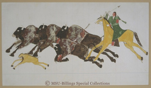 Colorful, dynamic ledger art shines light on 19th century Native ...