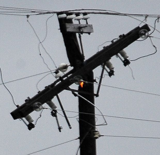 Power pole fire snarls traffic, cuts electricity | Local News ...