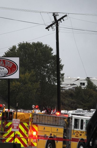 Power pole fire snarls traffic, cuts electricity | Local News ...