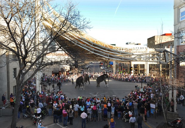 Shrine Circus shows off under Skypoint