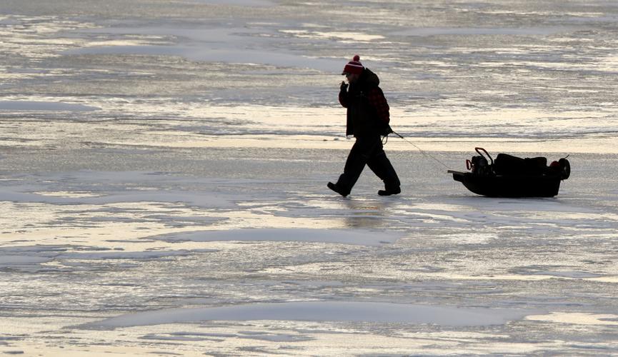 Photos: Ice fishing at Lake Elmo