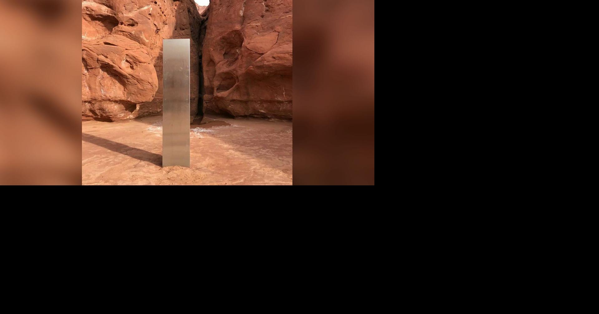 Mysterious silver monolith disappears from Utah desert