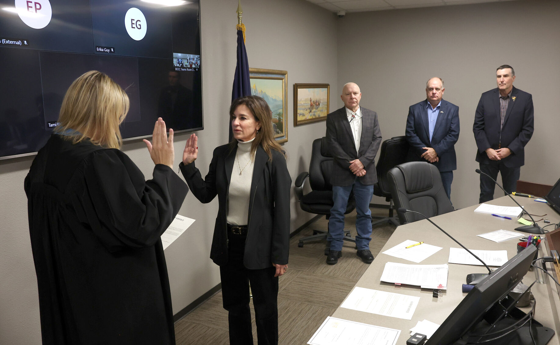 stacy zinn swearing in