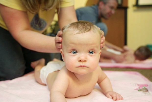 Massage makes for happier, healthier, calmer babies