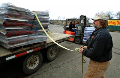 Some Leachman horses get first hay