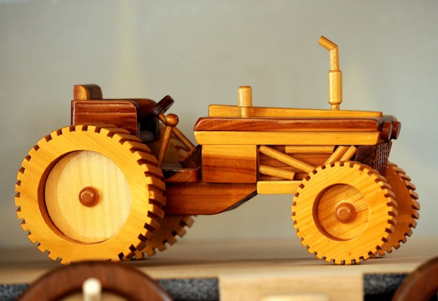 Billings man builds artistic toy vehicles out of wood