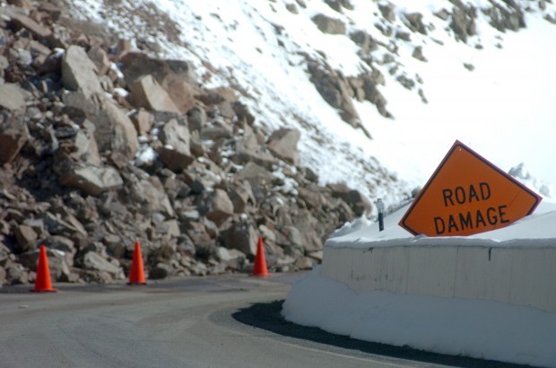 Highway to remain closed through June after rock slide