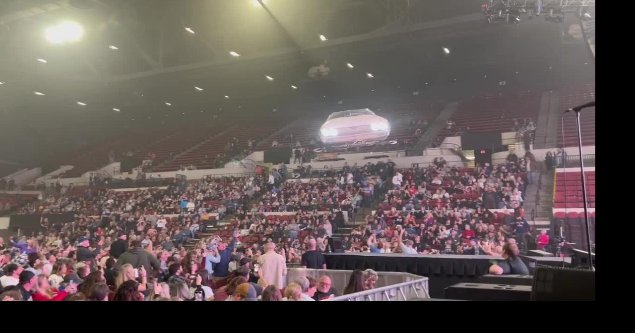 Bryan Adams car wheels through First Interstate Arena Saturday in Billings