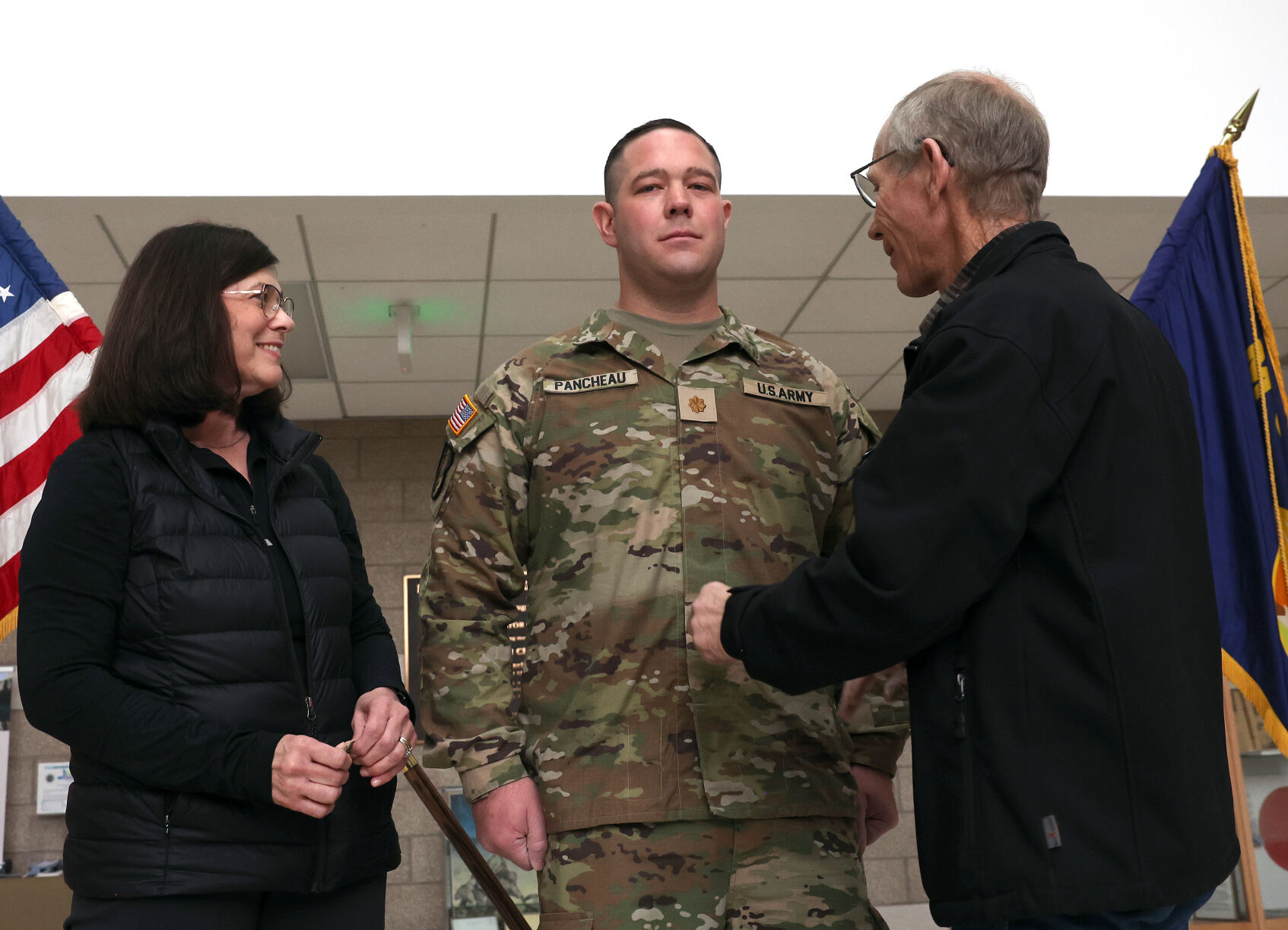 Jacob Pancheau promoted to Major in Billings ceremony