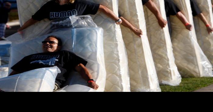 Feature photos: Human dominoes