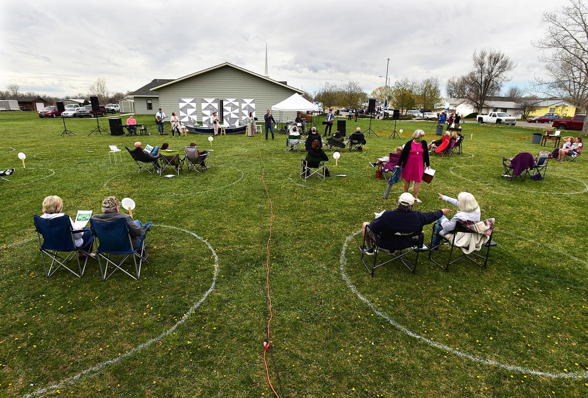 Worship takes on a new look at outdoor church service in Laurel | Local ...