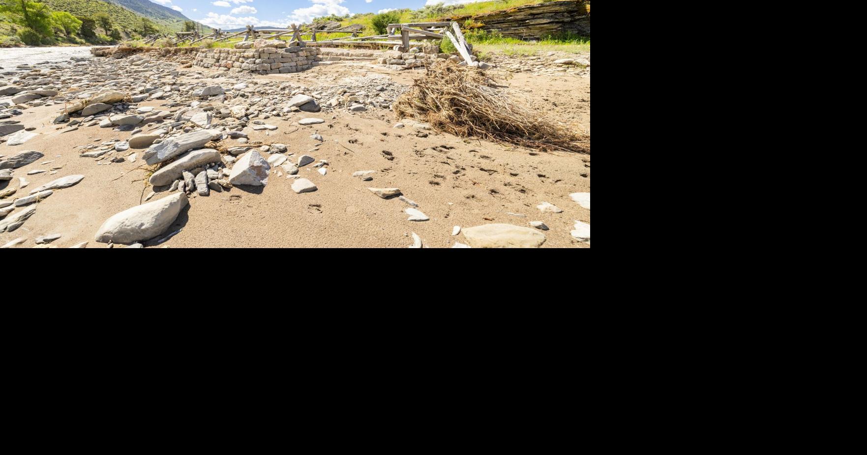 Yellowstone's Boiling River soaking spot left high, dry by June flooding