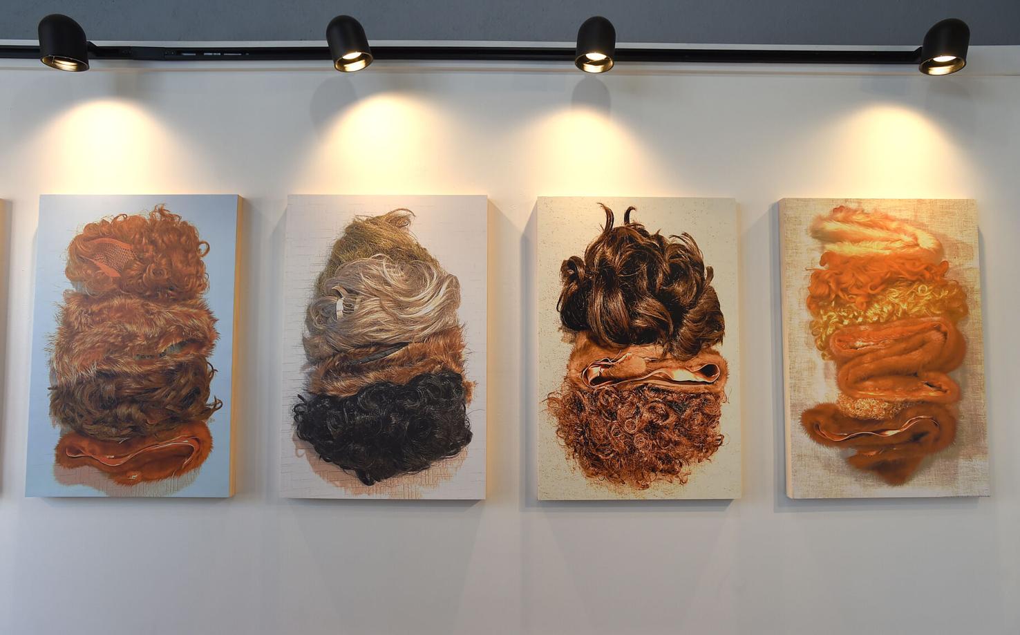 Jane Waggoner Deshner and Maggy Rozycki Hiltner art at Kirks