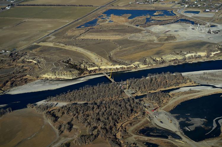 Photos: Yellowstone River Bridge construction begins