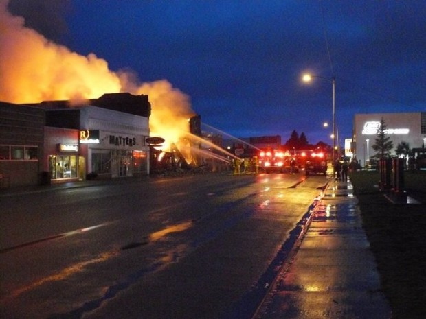 Downtown fire destroys 5 Malta businesses