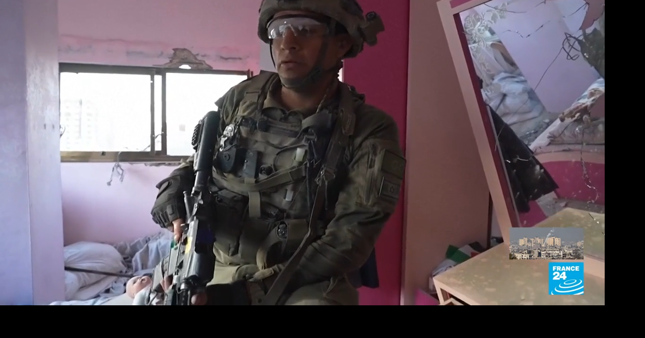 Israeli army shows off weapons taken from Hamas, hidden inside Gaza