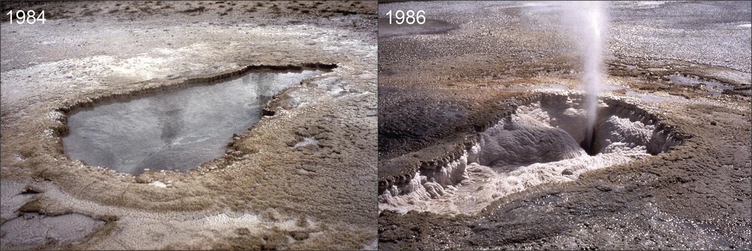 Caldera chronicles: The day Porkchop Geyser exploded