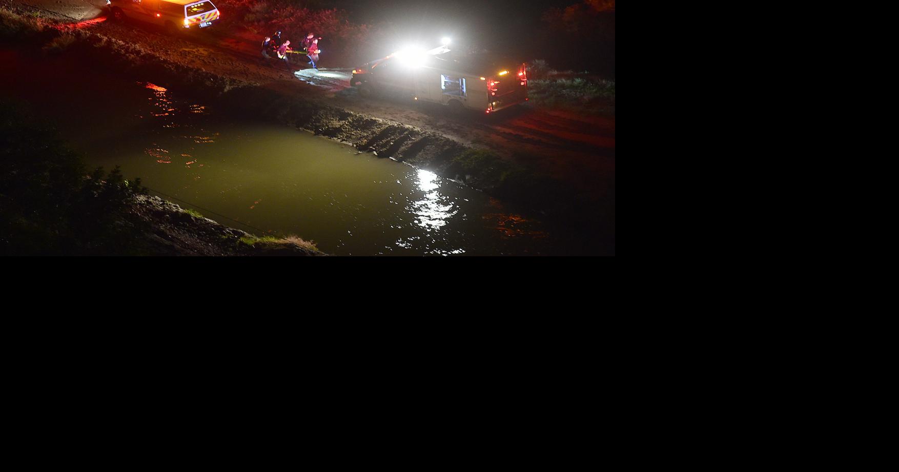 Billings Fire Department carries out late-night ditch rescue